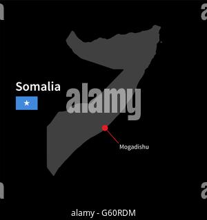 Mogadishu vector map. Detailed vector map of Mogadishu city ...
