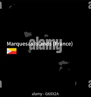 marquesas islands vector map with flag Stock Vector Image & Art - Alamy