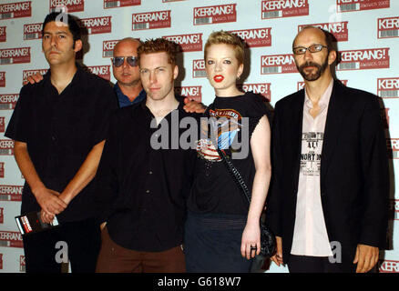 Lead singer Shirley Manson of Garbage at the MTV Europe awards Stock ...