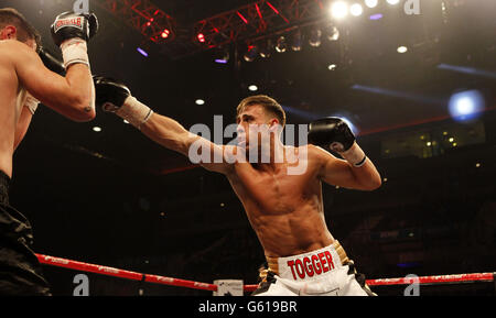 Chris Perry-Metcalf in action against Liam Griffiths in their ...