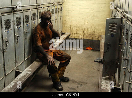 a miners locker room Stock Photo - Alamy