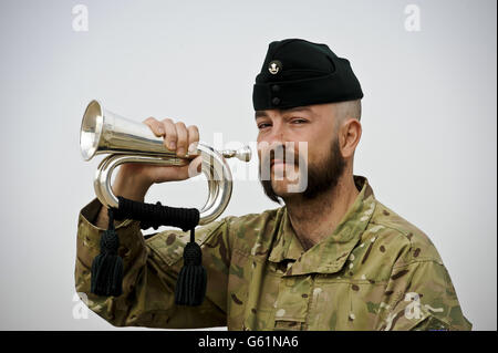 Bugle Major Steve Martin,33, from Barnsley, south Yorkshire, of 4 ...