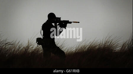 Members of 45 Commando Royal Marines, who recently returned from a tour ...