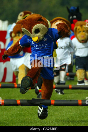 Kevin Williams, 28, from Oldham in character as Oldham Athletic mascot ...
