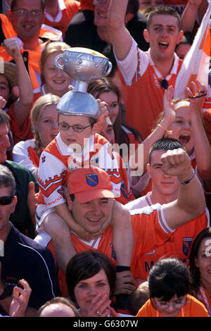 Armagh Parade the Sam Maguire cup Stock Photo - Alamy