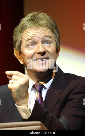 Impressionist Rory Bremner mimics British Prime Minister Tony Blair, on ...