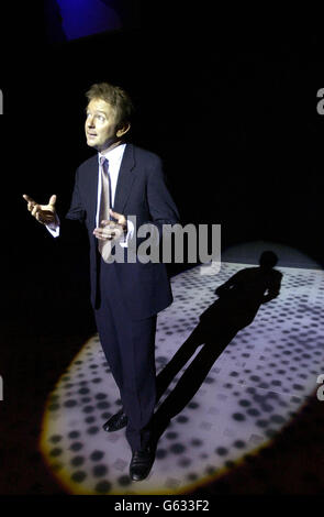 Impressionist Rory Bremner mimics British Prime Minister Tony Blair, on ...