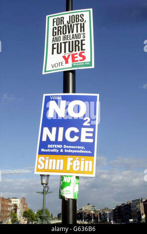 Nice Treaty posters Stock Photo - Alamy