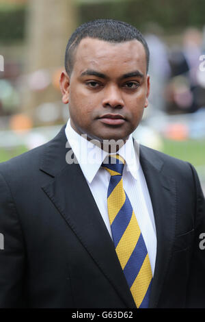 Sergeant Johnson Beharry VC before the arrival of Prince Harry to open ...