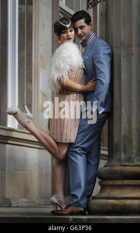 Models Emma Jo Montgomery and Cyrus Danesh promote the Vintage Glasgow ...