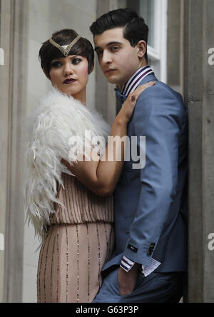 Models Emma Jo Montgomery and Cyrus Danesh promote the Vintage Glasgow ...