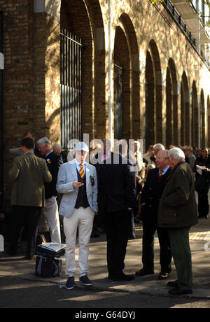 MCC members queue outside Lord's, London, ahead of the England v New ...