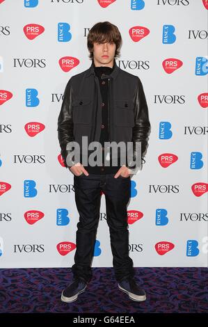 Jake Bugg at the 2013 Ivor Novello awards held at the Grosvenor House ...