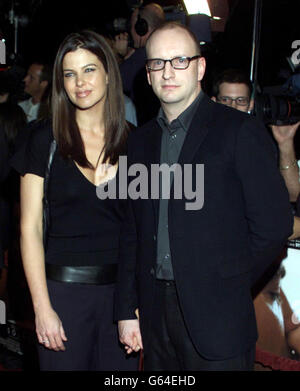 Natascha McElhone and Steven Soderbergh at the world premiere of ...
