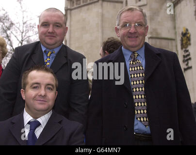 29-year-old Richard Vowles (in wheelchair), his father Bernard (left ...