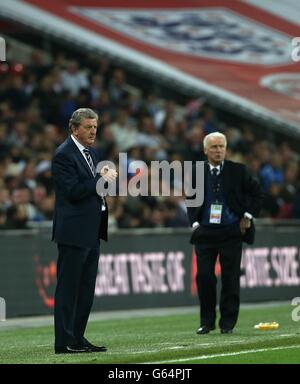 (left to right) England manager Roy Hodgson, Catherine Scudamore and ...