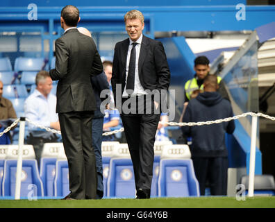 David Moyes Manager Of Everton Arrives during the Burnley v Everton ...