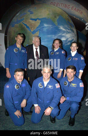 British astronaut Piers Sellers (born 1955) preparing to engage in ...