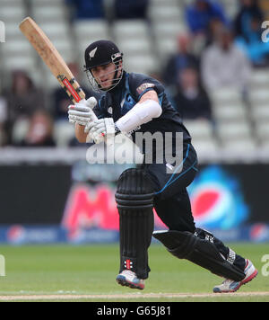 New Zealand's Kane Williamson bats against India during the first ...