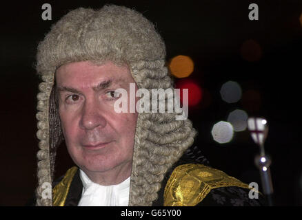 Lord Irvine of Lairg, Lord Chancellor Derry Irvine, at Canterbury ...