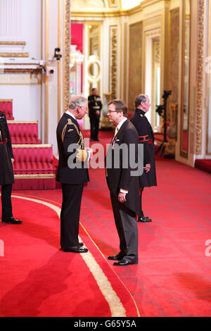 Mr. Charles Barwell from Birmingham is made an OBE by the Prince of ...