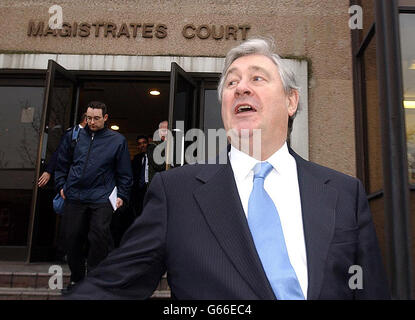 Geoffrey Robinson at court Stock Photo - Alamy
