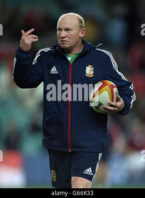British & Irish Lions Neil Jenkins (Kicking Coach) during a training ...