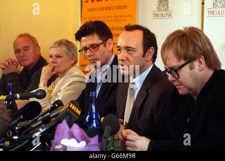 From left to right; ITV Chief David Liddiment, actor Kevin Spacey ...