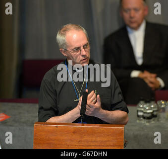 Archbishop of Canterbury Justin Welby makes his way to Westminster ...