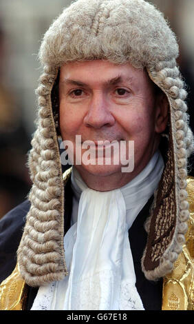 Lord Irvine of Lairg, Lord Chancellor Derry Irvine, at Canterbury ...