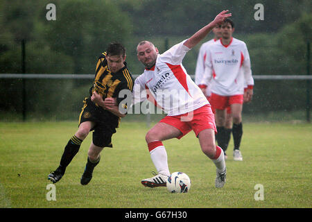 Action between Tullycarnet Community Football Club and Sparta during ...