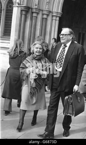 Mr Reginald Maudling and his wife Beryl, pictured outside the council ...