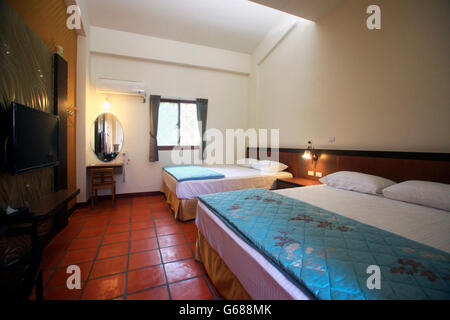 Seaview traditional quadrangle house Stock Photo - Alamy