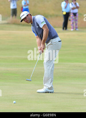 USA's Dustin Johnson during day three of the Open Championship at Royal ...