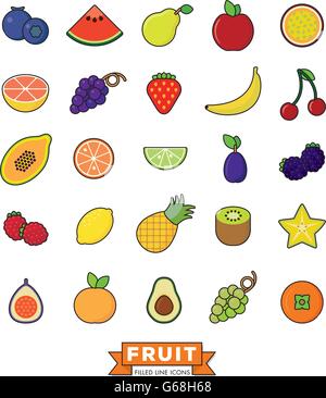 prune plum line icon vector illustration Stock Vector Image & Art - Alamy