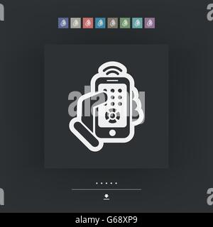 Smartphone remote control icon Stock Vector Image & Art - Alamy