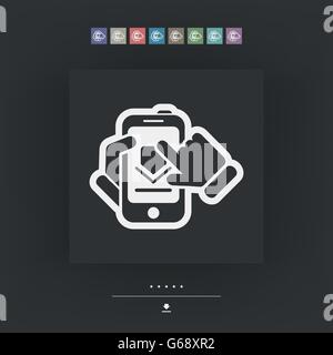 Download smartphone icon Stock Vector Image & Art - Alamy