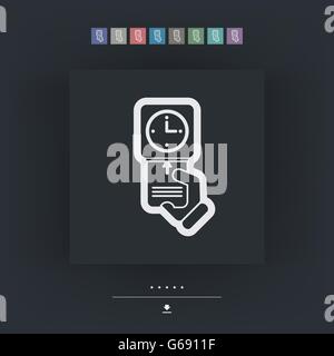 Clocking-in card icon Stock Vector Image & Art - Alamy