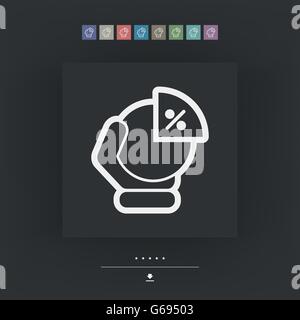 Portion chart icon Stock Vector Image & Art - Alamy