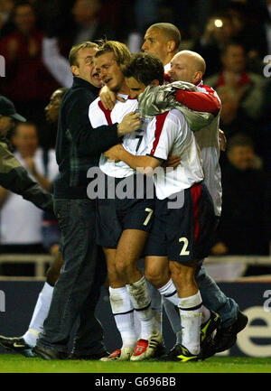 England v Turkey pitch invasion Stock Photo - Alamy