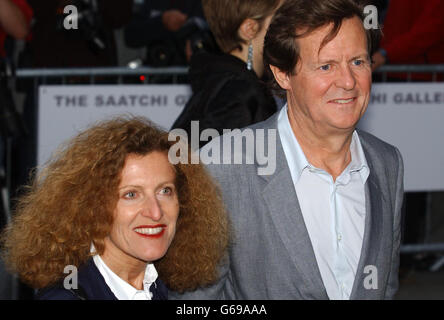 Fashion designer Nicole Farhi and scriptwriter David Hare arriving at a ...