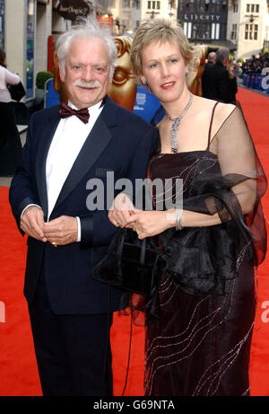 Actor David Jason and his partner Gill Hinchcliffe arrives for the ...