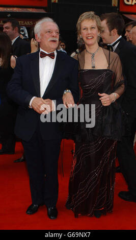 Actor David Jason and his partner Gill Hinchcliffe arrives for the ...