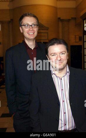 Stephen Merchant, actor and writer, smiling at the camera, Chelsea ...