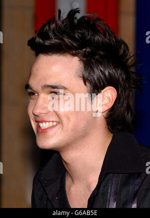 Singer Gareth Gates arrives for the Gala Celebrity premiere of the S ...