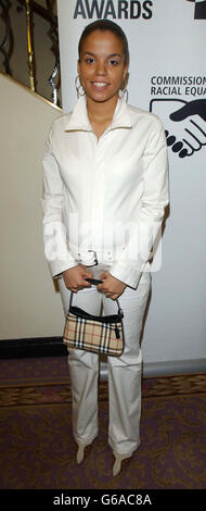 Singer Ms Dynamite arrives for the Commission for Racial Equality (CRE ...