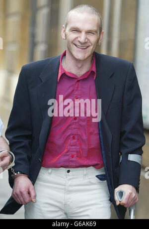 Con-man Brian Simpson leaving Cambridge Crown Court, where Simpson was ...