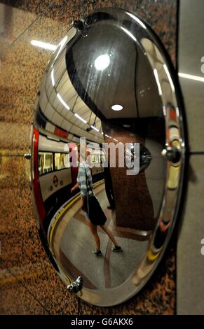 The Angel Underground Tube train station on the Northern Line in ...