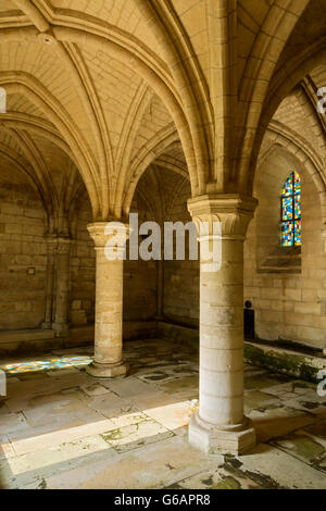 the chapter house, Saint Jean au Bois, forest of Compiegne, Oise ...