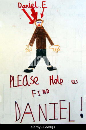 Daniel Entwistle Missing - Messages Stock Photo - Alamy